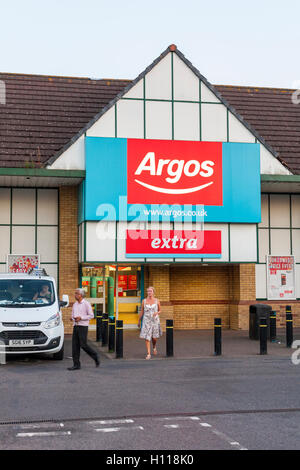 Exterior view of the main entrance of an Argos Extra store, Victoria ...