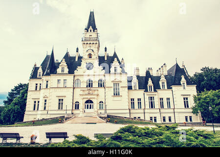 Beautiful Budmerice castle in Slovak republic. Architectural theme ...