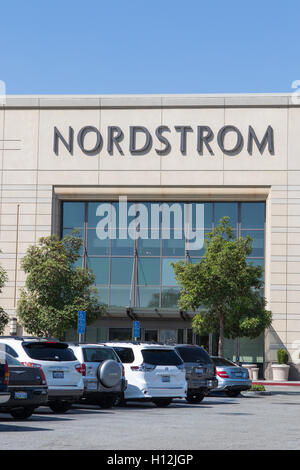 Nordstrom department stores storefront at Cerritos Mall California USA ...