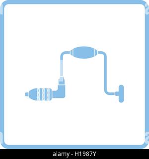 Auger icon. Blue frame design. Vector illustration Stock Vector Image ...