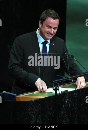 Luxembourg's new Prime Minister Xavier Bettel takes the oath as he is ...