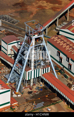 Aerial photograph of Roodepoort Main Reef Areas Gold Mine in Slovoville ...