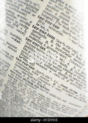 Terror Definitions in Dictionary Stock Photo - Alamy