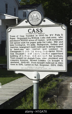 West Virginia, Cass, historic company town, street scene Stock Photo ...