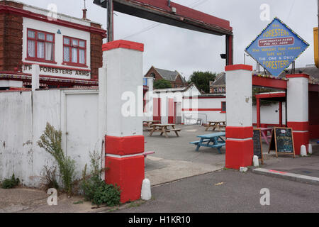 The Esplanade pub on Southend seafront which closed in 2016 after cliff ...