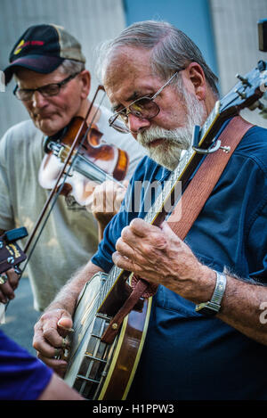 Bluegrass music festival musicians Stock Photo - Alamy