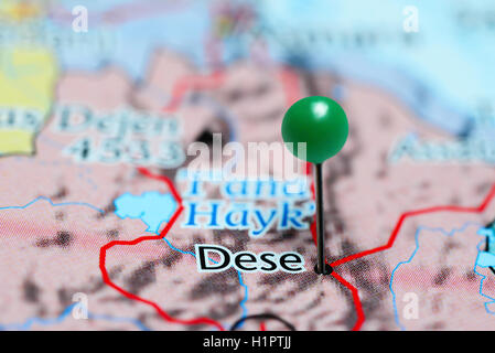 Desé, Ethiopia pin on map Stock Photo - Alamy