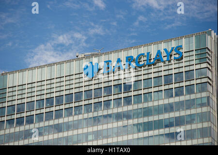Barclays Bank Head Office Canary Wharf London United Kingdom Stock ...