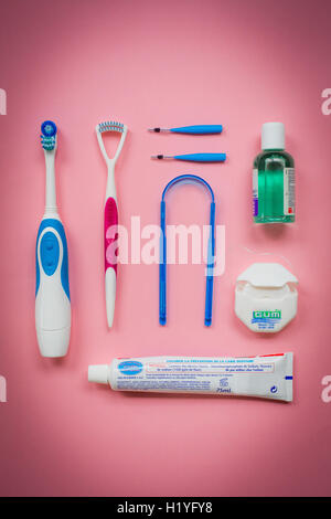 Mouthwash, dental floss, toothbrushes and toothpaste, mouthwash and ...