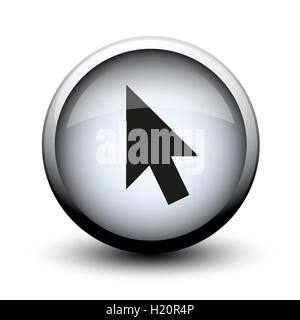 button cursor black 2d Stock Photo - Alamy