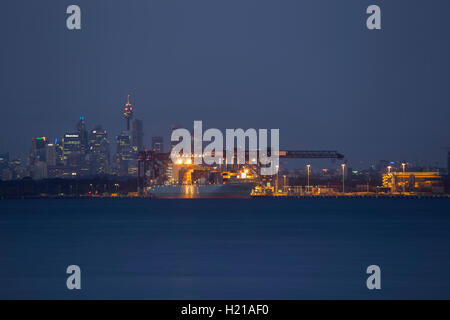 Sydney container terminal in the Port of Botany Bay Australia Stock ...