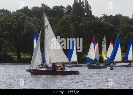Wimbledon London, UK. 24th September 2016. Sailing dinghies on ...