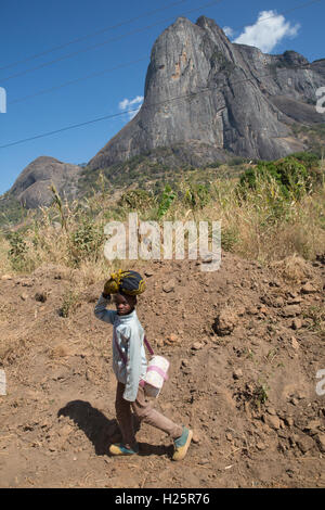 Ribaue, Nampula Province, Mozambique, August 2015: On the way to Lalaua ...