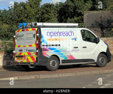 Openreach, Open Reach, BT Group business maintenance repair van vehicle ...
