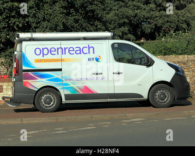 Openreach, Open Reach, BT Group business maintenance repair van vehicle ...