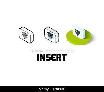 Insert icon in different style Stock Vector Image & Art - Alamy