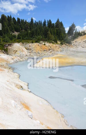 Bumpass Hell hydrothermal features, Lassen Volcanic National Park ...