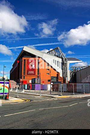 Liverpool Football Club's new stand nearing completion Stock Photo - Alamy