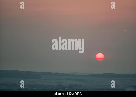 Blood red sunset Stock Photo - Alamy