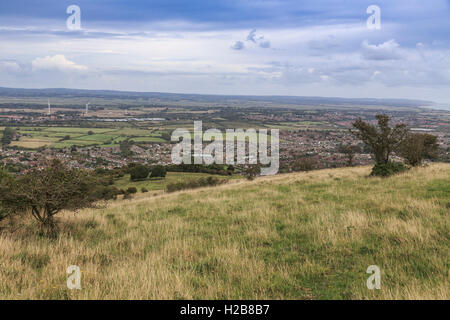 View of the construction of the Polegate Wind Farm near Eastbourne East ...