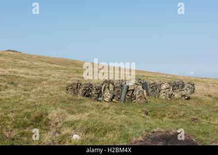 British Army Training Ground on Salisbury Plain, near the deserted ...