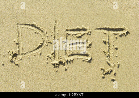 Summer handwritten inscription in sand on a beach Stock Photo - Alamy