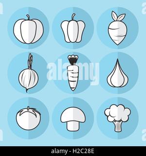 healthy food ingredients icons image Stock Vector Image & Art - Alamy