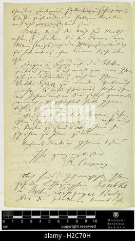 This letter exchange between Robert Caspary and George Engelmann, dated ...