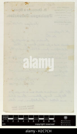 A letter exchange between Robert Douglas and George Engelmann from ...