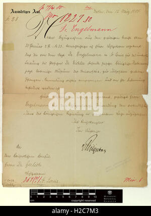 This correspondence between Hermann Gerlich and George Engelmann from ...