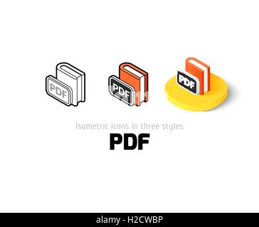 PDF icon in different style Stock Vector Image & Art - Alamy