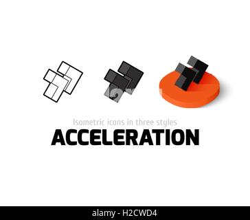 Acceleration icon in different style Stock Vector Image & Art - Alamy