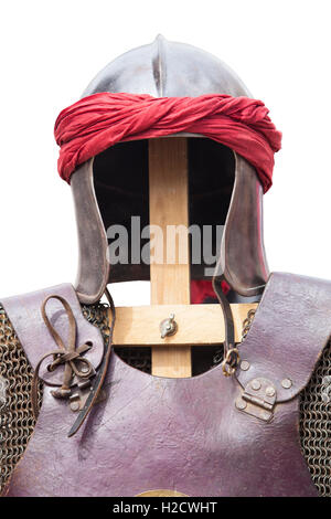 Medieval moorish warrior armour suit. Middle Ages defensive items of ...