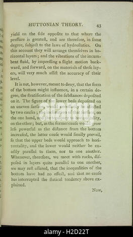 Illustrations depicting the Huttonian theory of the Earth, which ...