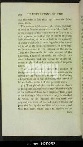 Illustrations explaining the Huttonian theory of the Earth, focusing on ...