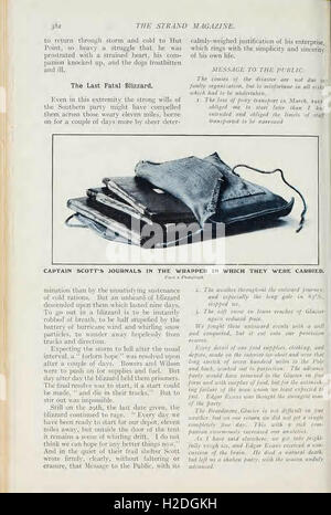 This page from Captain Scott’s personal account of his Antarctic ...