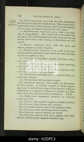 This page from the 'Descriptive Catalogue of Rock Specimens' offers a ...