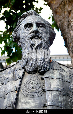 Bust of General William Booth, founder of the Salvation Army, Mile End ...