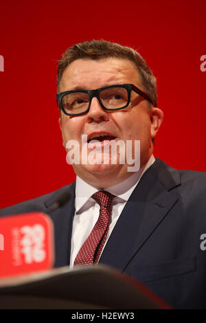 Liverpool, England. 27th September, 2016. Tom Watson, deputy leader of ...