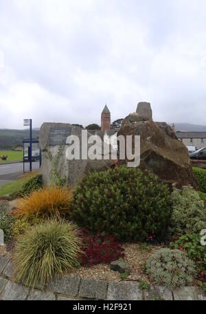 Memorial to the Arran clearances, Lamlash, Isle of Arran Stock Photo ...