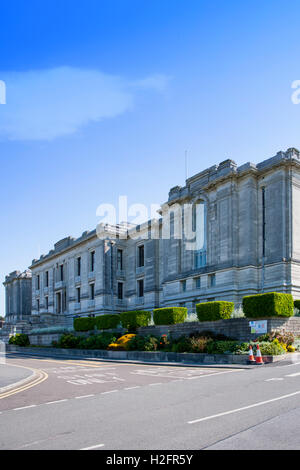 The National Library of Wales, exterior, Aberystwyth , Ceredigion ...