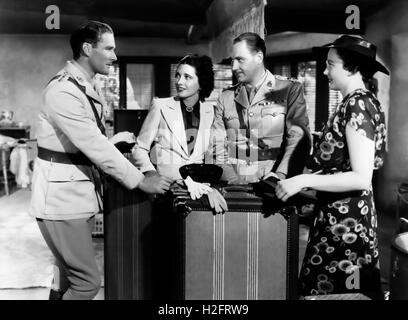 ERROL FLYNN, KAY FRANCIS, IAN HUNTER, FRIEDA INESCORT, ANOTHER DAWN, 1937 Stock Photo - Alamy