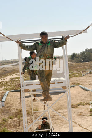 Fijian soldiers from the 2nd Fiji Infantry Regiment, assigned to the U ...