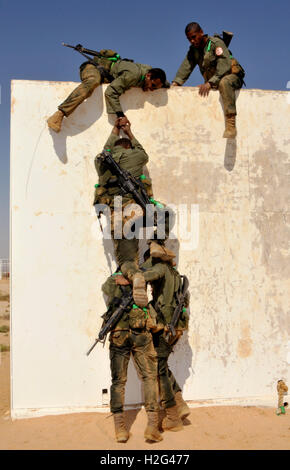 Fijian soldiers from the 2nd Fiji Infantry Regiment, assigned to the U ...