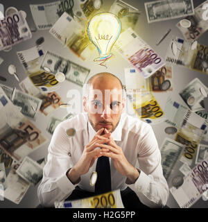 rich man finance success light background Stock Photo - Alamy