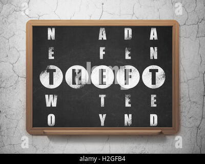 Safety concept: Theft in Crossword Puzzle Stock Photo - Alamy