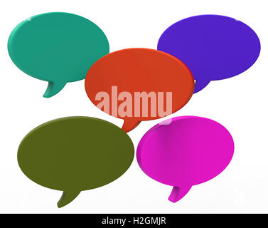 Blank Speech Balloon Shows Copyspace For Thought Chat Or Idea Stock ...