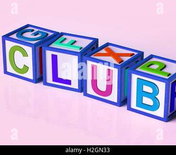 Join Blocks Mean Sign Up To Group Or Organization Stock Photo - Alamy