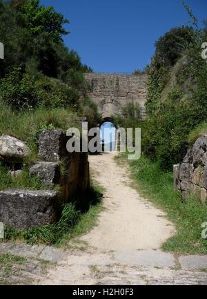 Archeological area of Elea-Velia in Acea, Campania, Italy, pictured 20 ...