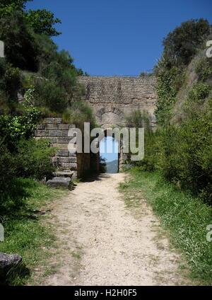 Archeological area of Elea-Velia in Acea, Campania, Italy, pictured 20 ...